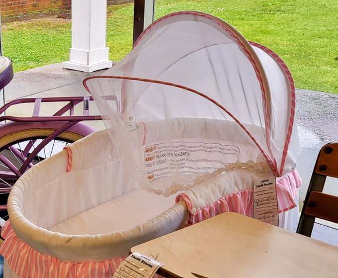 Baby gear that costs less than two packages of diapers. This bassinet represents the CHKD circle of life: donate, purchase, outgrow, repeat.