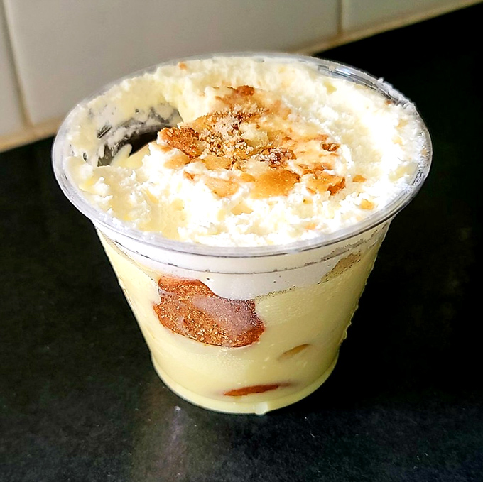 Banana pudding that would make your grandmother both proud and jealous. Those vanilla wafers have found their true calling.