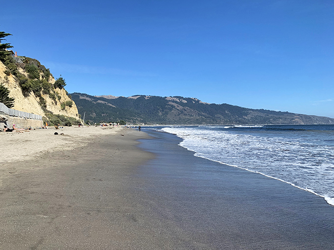 Miles of pristine shoreline with hardly a soul in sight – the reward for those persistent enough to find their way to Bolinas Beach.