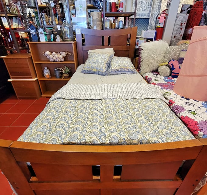This bed setup isn't just furniture—it's an invitation to reimagine your bedroom as a cozy retreat that didn't cost half a mortgage payment.