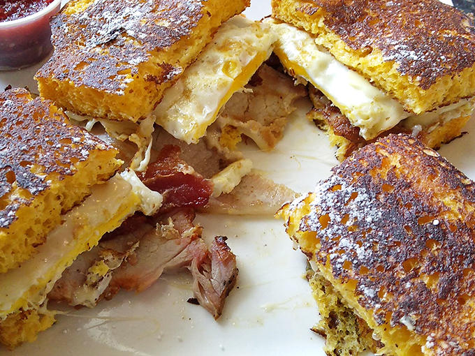 This Monte Cristo sandwich isn't just breakfast, it's a morning miracle – sweet, savory, and worth every delicious calorie.