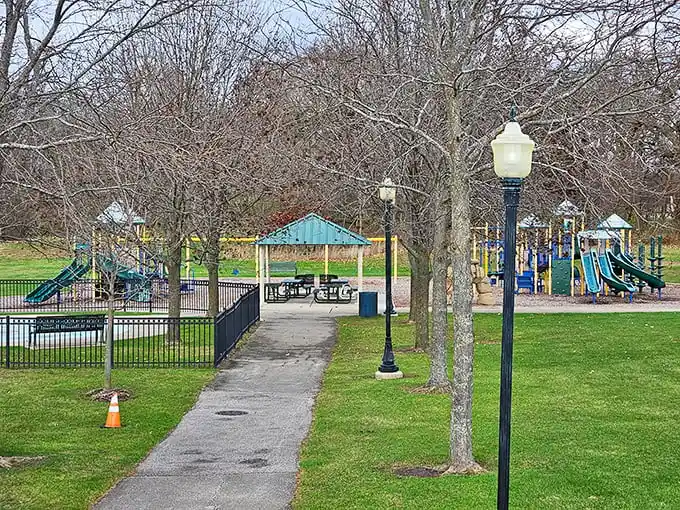 Central Park's playground and picnic area offers free entertainment for grandkids, proving the best things in retirement really don't require a platinum credit card.