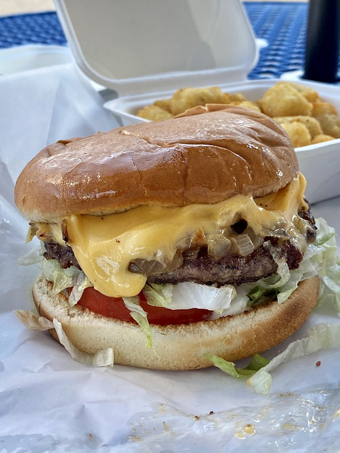 The perfect cheeseburger doesn't exi— Oh wait, here it is, complete with that cascade of melted cheese that dreams are made of.