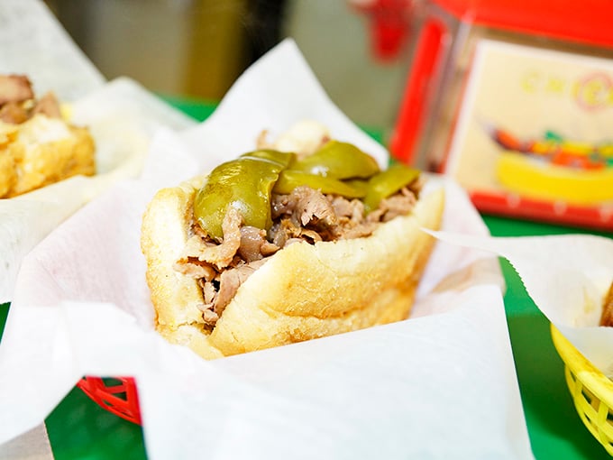 The perfect Italian beef comes with sweet peppers nestled into that pillowy bread, creating a harmony of textures and flavors.