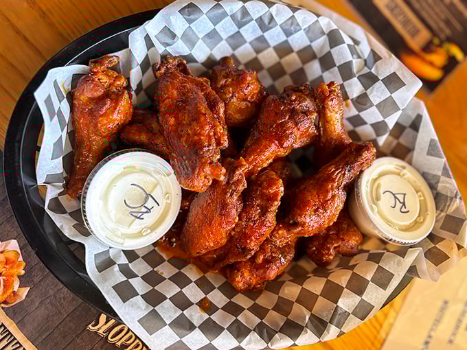 Wings that don't need a sports bar setting to shine—these sauce-slathered beauties demand respect, napkins, and possibly a moment of reverent silence.