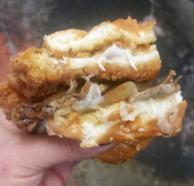 This isn't just a chicken sandwich—it's architecture. The structural integrity of that golden-fried patty deserves an engineering award.