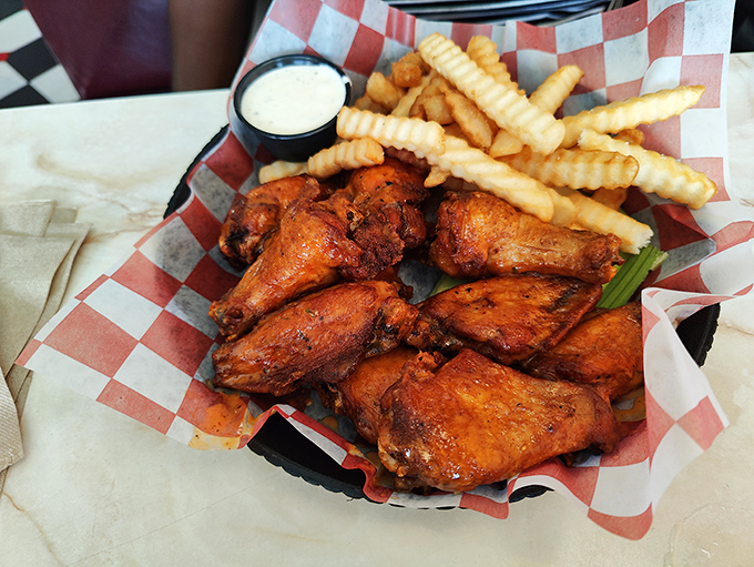 These wings aren't just good—they're "text-your-friends-immediately" good. Crispy, saucy perfection served with a side of Florida pride and zero regrets.