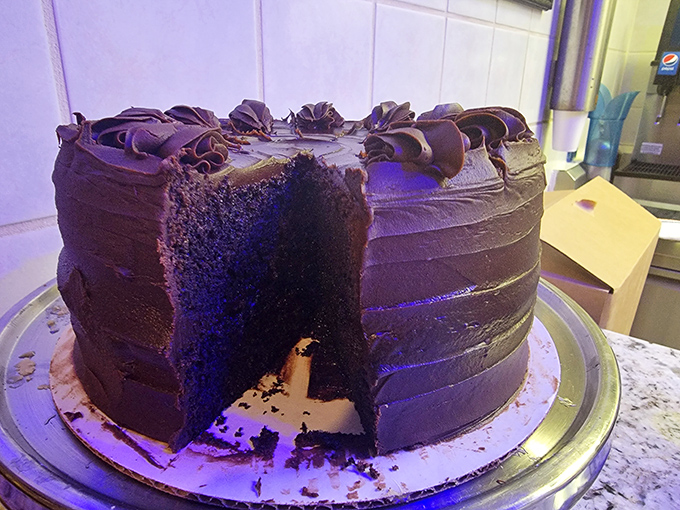 This chocolate cake isn't just dessert, it's therapy on a plate—layers of dark, moist decadence that would make even the most disciplined dieter surrender.