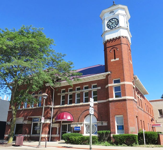 This isn't just a clock tower—it's Alma's architectural exclamation point, standing proud since before "vintage" was cool.