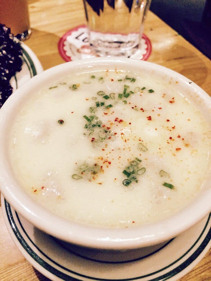 This New England clam chowder isn't just soup—it's a creamy hug in a bowl, with each spoonful delivering that perfect ocean-to-table satisfaction.