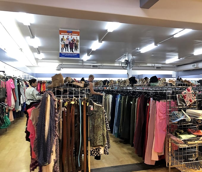 A rainbow coalition of fashion possibilities, where yesterday's trends become today's "vintage finds."