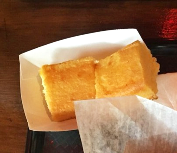 Golden cornbread that strikes the perfect balance between cake and bread—the supporting actor that sometimes steals the show.