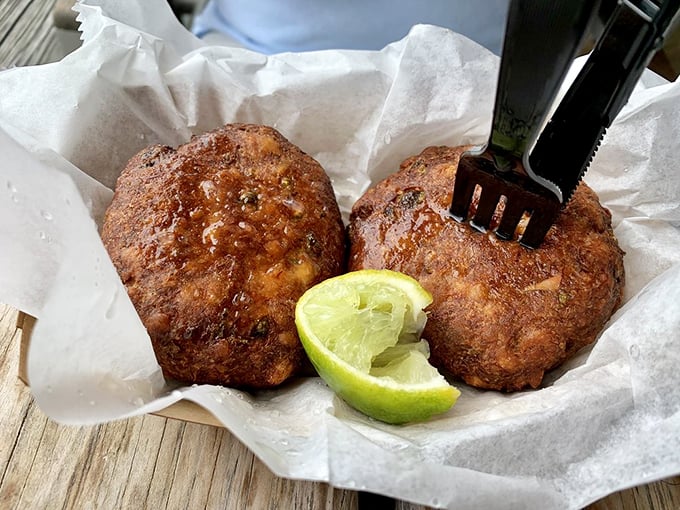 These crab cakes are what other crab cakes dream of becoming when they grow up—mostly crab, minimal filler, maximum flavor.