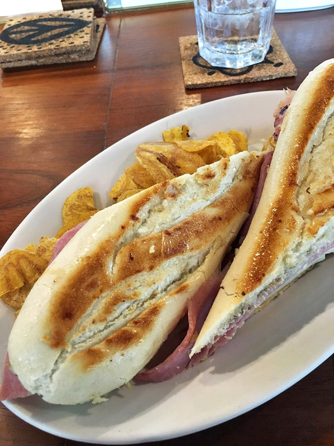 This Cuban sandwich isn't playing games—toasty, pressed perfection with layers that harmonize like The Temptations in their prime.