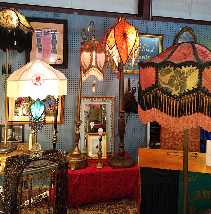 Victorian elegance meets bohemian flair in lampshades that once illuminated parlors and now brighten modern homes.
