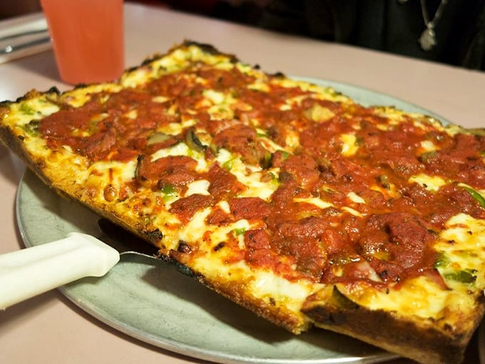 Sauce ladled over cheese in rebellious Detroit fashion creates flavor harmonies that would make Aretha Franklin proud.