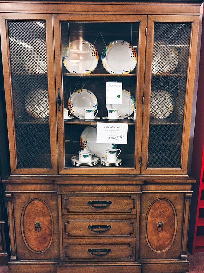 Grandmother's china cabinet got an upgrade! These dishes have served countless family dinners and are ready for an encore performance.