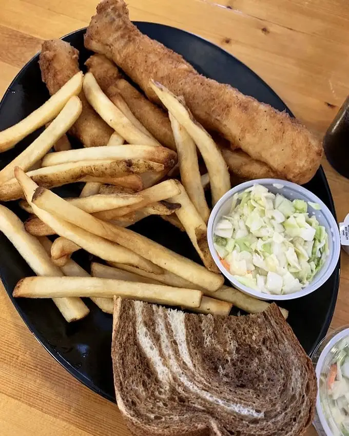 The fish fry that launched a thousand Friday traditions. Crispy, flaky walleye with fries and slaw—a holy trinity of Northwoods dining.