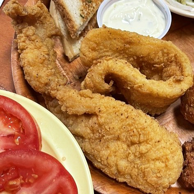 Friday's fish fry brings golden, crispy perfection to the table. The kind of fried goodness that makes you wonder why you ever bothered with fancy restaurants.