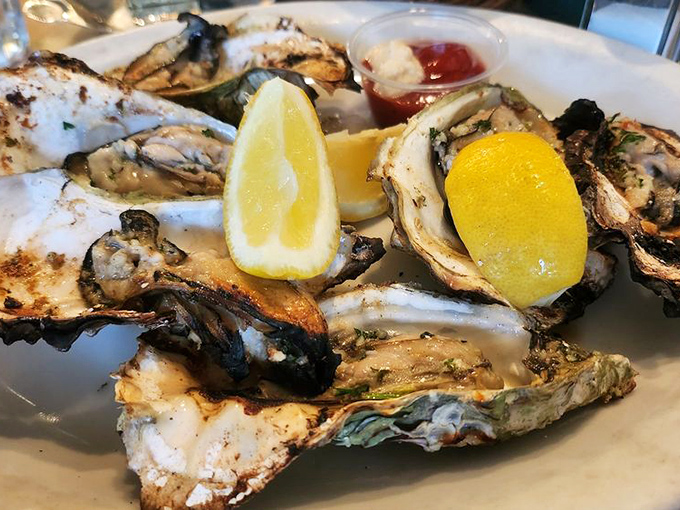 These oak-grilled oysters with charred edges and plump centers might just be the reason people drive across state lines on a Tuesday.