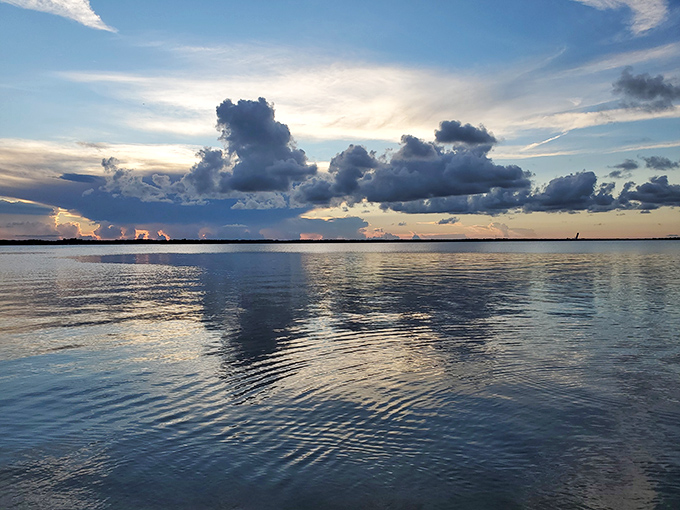 Sunsets over the Indian River turn the water into a mirror of golden possibility – a nightly show that never requires tickets or reservations.