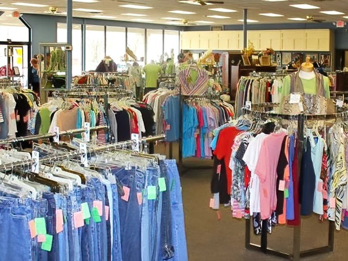 The denim section alone could outfit half of Missouri. Each pair tagged with a price that won't make your wallet weep.