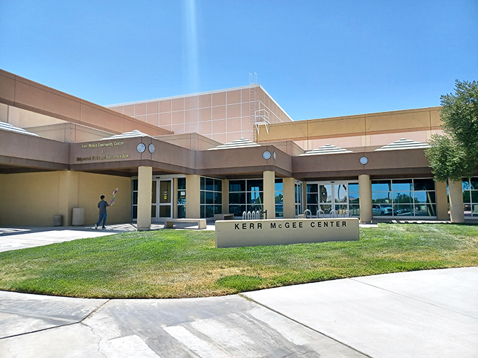 The Kerr McGee Community Center – where retirees discover that "community" isn't just a buzzword but an actual lifestyle with real human connections.