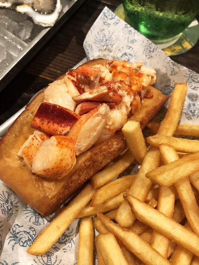 The lobster roll – where buttery, toasted perfection meets sweet chunks of lobster meat. Worth every mile between Missouri and Maine.