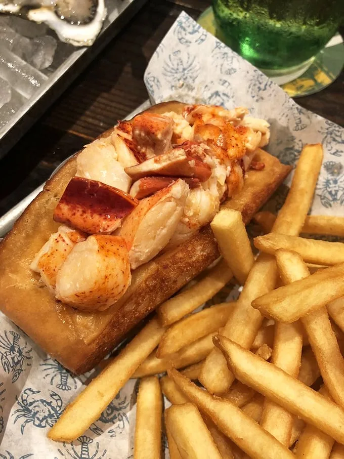 The lobster roll – where buttery, toasted perfection meets sweet chunks of lobster meat. Worth every mile between Missouri and Maine.