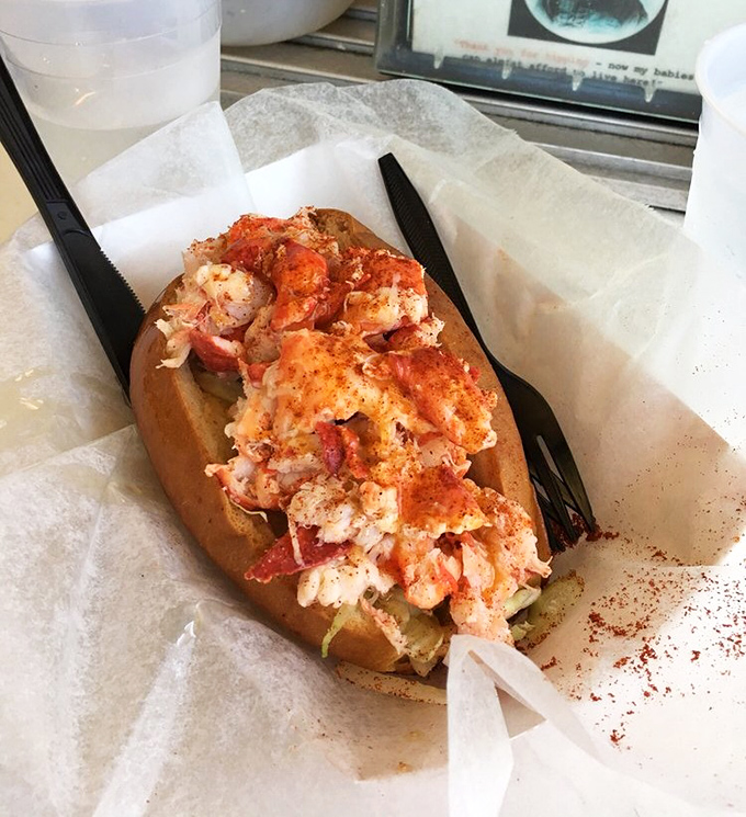 Not your average sandwich situation. This lobster roll contains more meat than most relationships – and is significantly more satisfying.