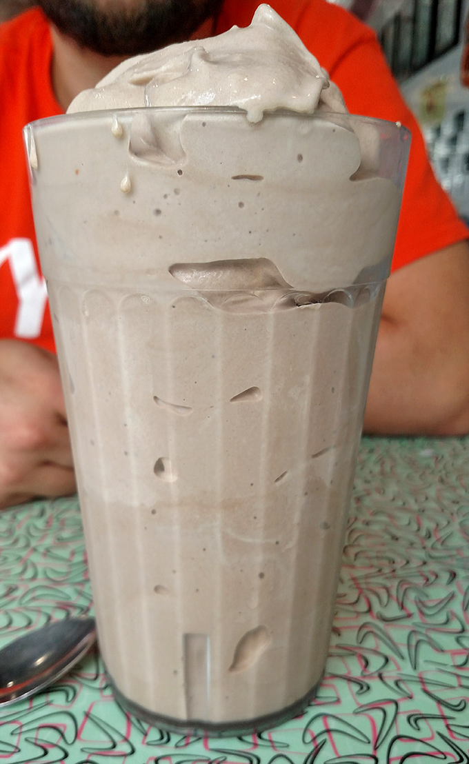 This isn't just a milkshake—it's a commitment. Thick enough to require serious straw strength and worthy of every calorie.