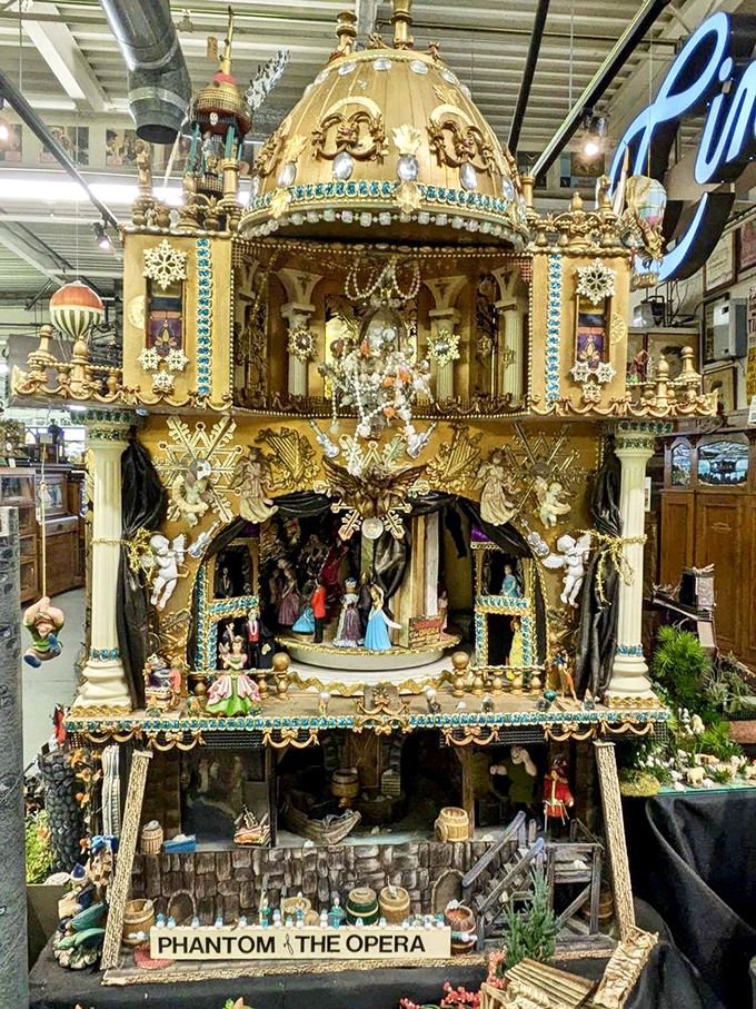 This multi-tiered "Phantom of the Opera" display proves someone had way too much time, talent, and tiny figurines—and we're all better for it.