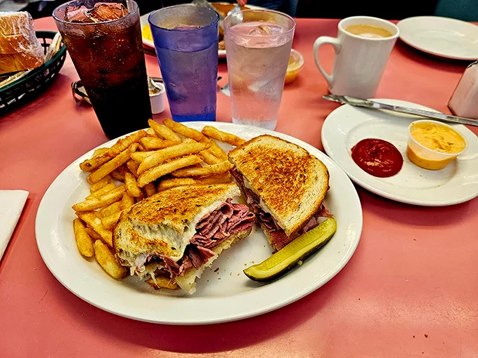 The patty melt—proof that when beef, cheese, and grilled bread join forces, happiness isn't just possible, it's guaranteed.
