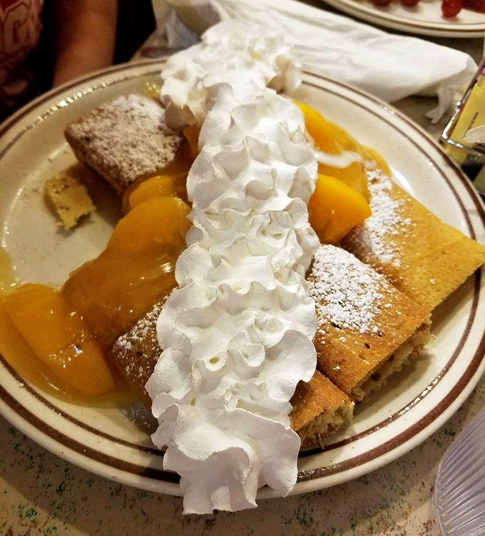 These peach crepes are what would happen if a French pastry chef fell in love with a Georgia orchard—elegant, indulgent, and absolutely worth the calories.