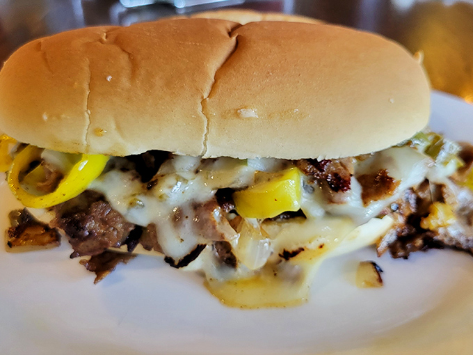 Philly Cheesesteak that would make Rocky himself weep with joy—tender meat, melted cheese, and peppers in perfect harmony.