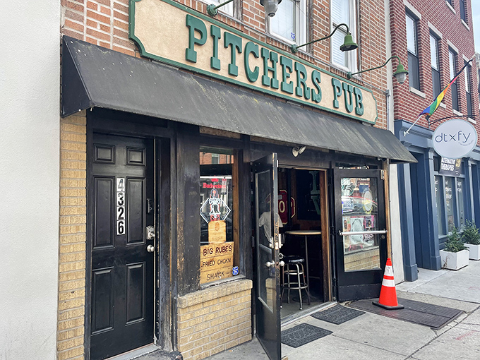 Pitcher's Pub embodies the neighborhood's unpretentious charm – a classic watering hole where locals gather for cold brews and warm conversation rather than mixology theatrics.