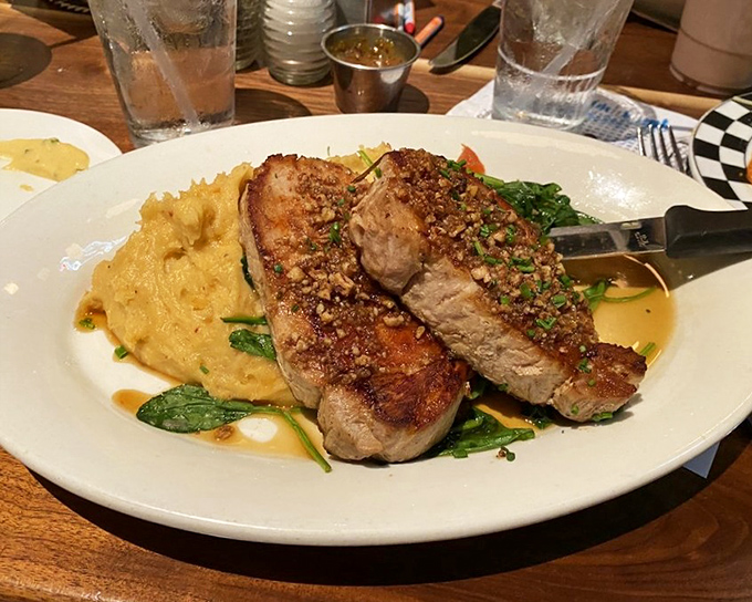 These pork chops aren't just cooked, they're transformed – a masterclass in how heat, seasoning, and care can elevate the everyday.