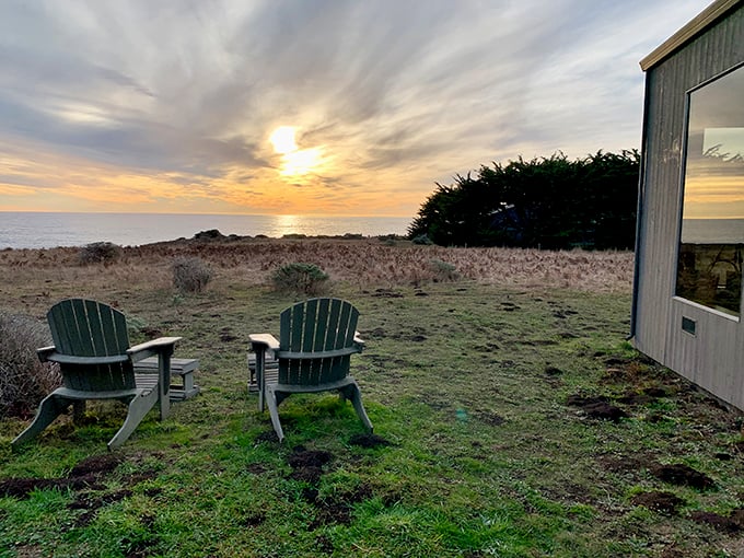 Two chairs, one sunset, zero emails. The perfect equation for what vacation mathematicians call "the relaxation quotient."
