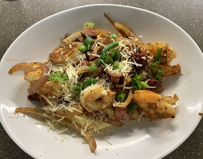 These aren't your grandmother's shrimp and grits – unless your grandmother was a culinary genius with a heavy hand on the seasoning.