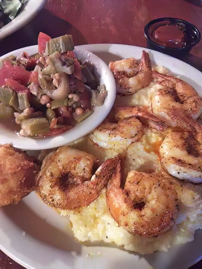 Shrimp and grits: where the ocean meets the farm in a buttery, creamy dance that puts ordinary breakfast to shame.