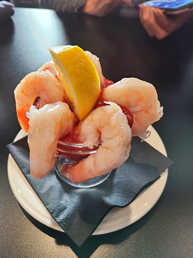 These plump shrimp perched on the edge of their cocktail glass aren't just appetizers—they're the opening act to a magnificent meal.