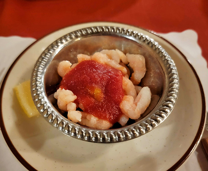 These shrimp aren't just fresh—they're having a little cocktail party of their own, complete with a splash of zesty sauce.