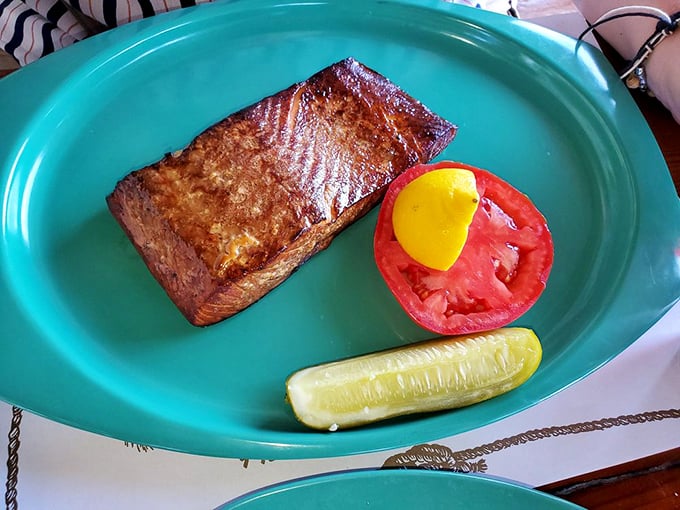 This smoked salmon doesn't need elaborate presentation—its gorgeous amber color tells you everything about the flavor journey you're about to take.