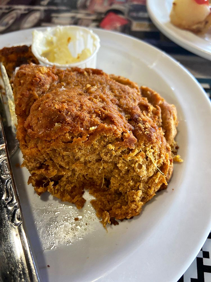 This golden-brown sweet potato biscuit doesn't need a filter to look good. It's the breakfast equivalent of meeting a celebrity who's even better-looking in person.