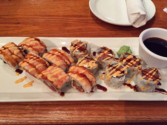 Sushi in a steakhouse? It's like finding Shakespeare in a comic book store—unexpected but executed with surprising authority.