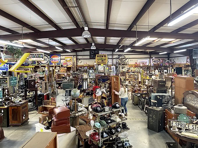 The organized chaos of antiquing at its finest—where one person's "too much stuff" is another's "not enough time to see it all."