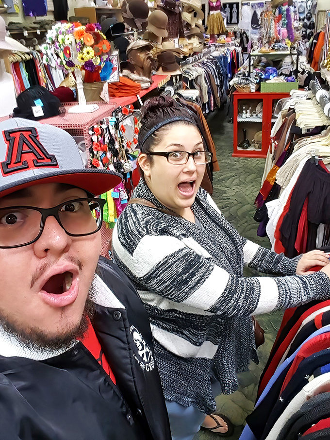 The thrill of the hunt brings out the excitement in shoppers as they navigate this labyrinth of second-hand treasures.