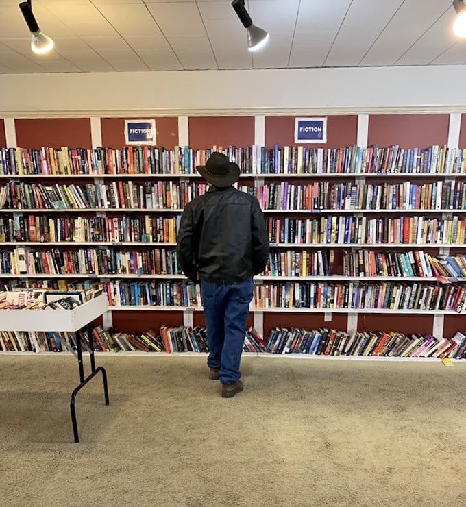 More stories per square foot than a library! Browse fiction shelves where literary adventures cost less than your morning latte.