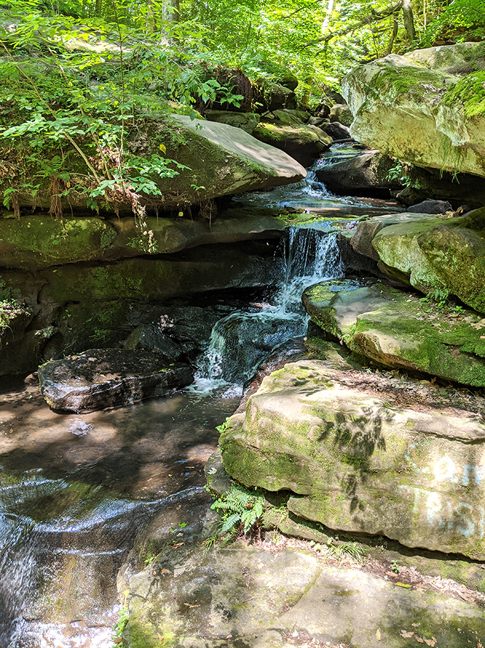 These smaller cascades are the opening act to the main event – nature's version of appetizers that hint at the spectacular meal ahead. 