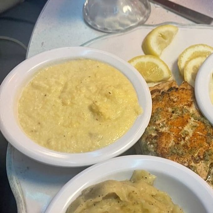 Cheese grits so creamy they could make a Frenchman question his loyalty to béchamel. The South's answer to risotto, only more comforting.